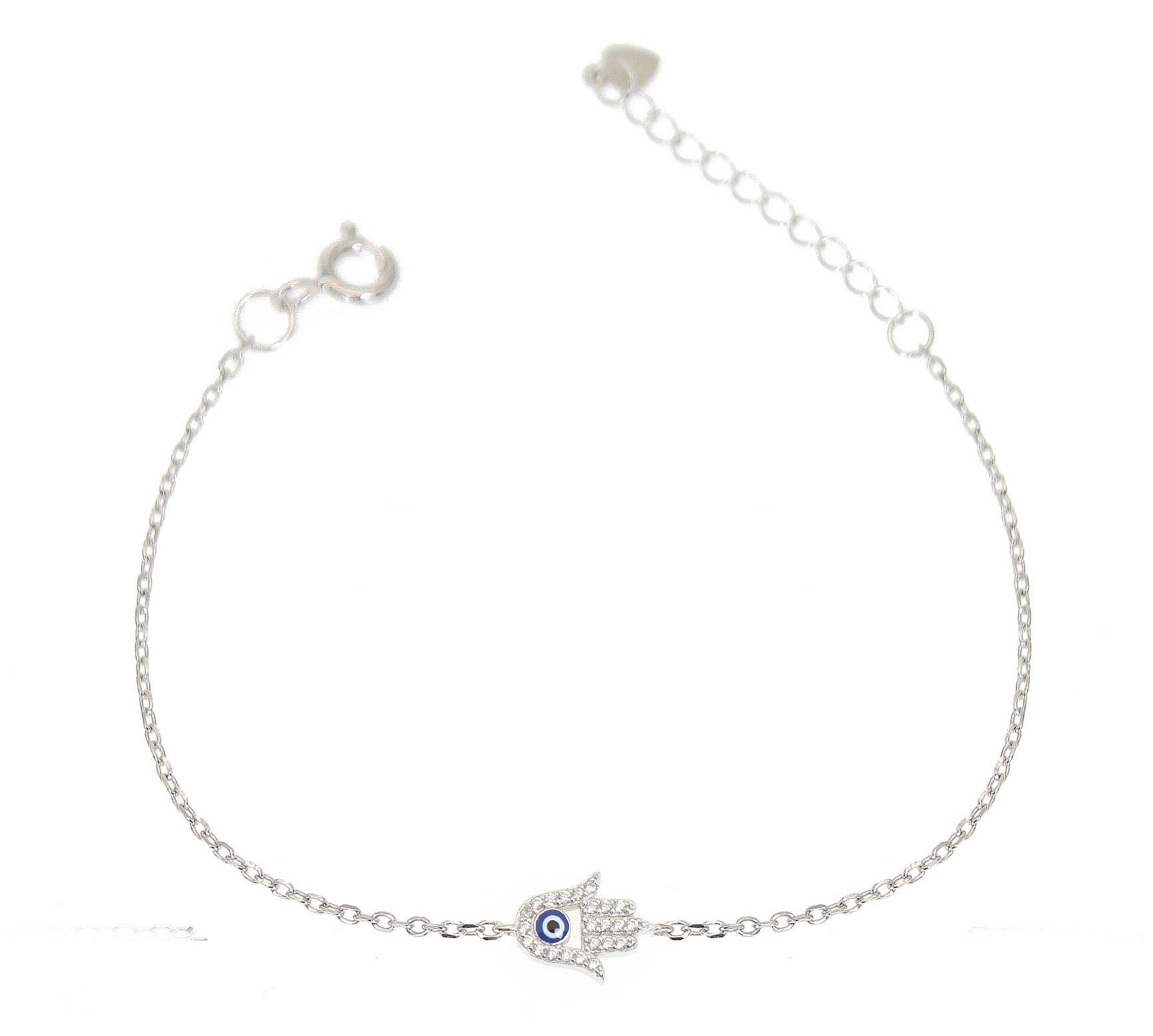Silver hamsa bracelet store